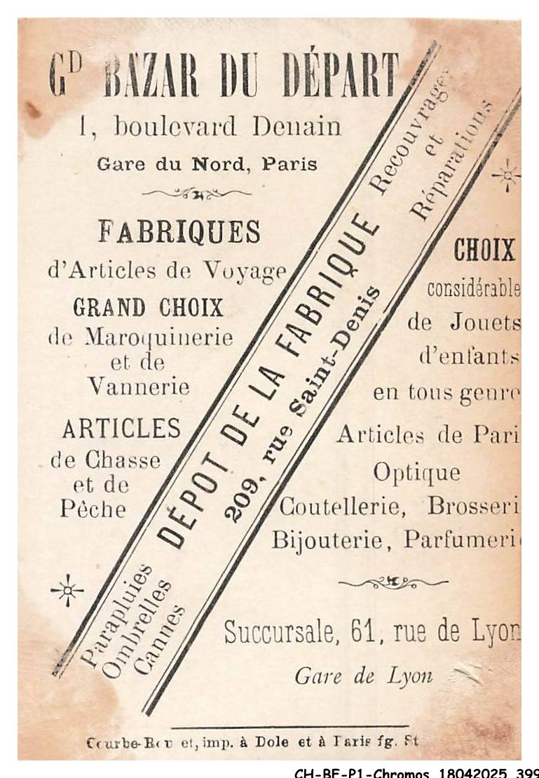 CH-BFP1-0610-CHROMOS - BAZAAR DU DEPART - They Beat Him Up | eBay