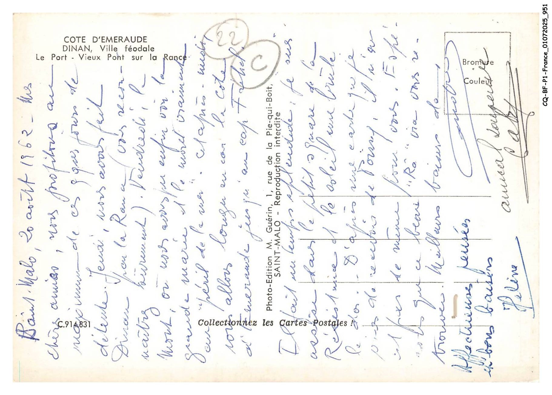 CQ-BFP1-0476-22 - DINAN - Emerald Coast - Feudal City - The Port - Old ...